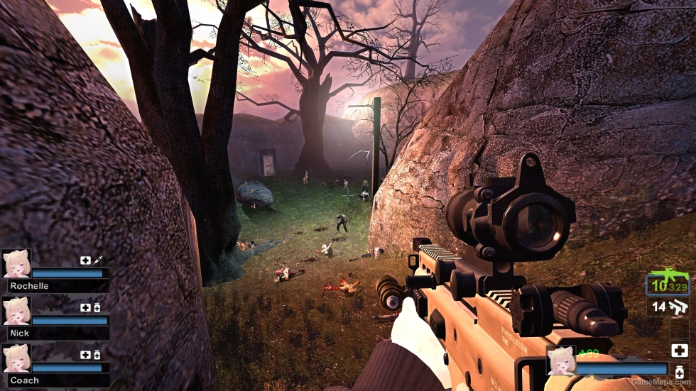 FN SCAR-L CQC ACOG (M16A2) (Mod) for Left 4 Dead 2 - GameMaps.com