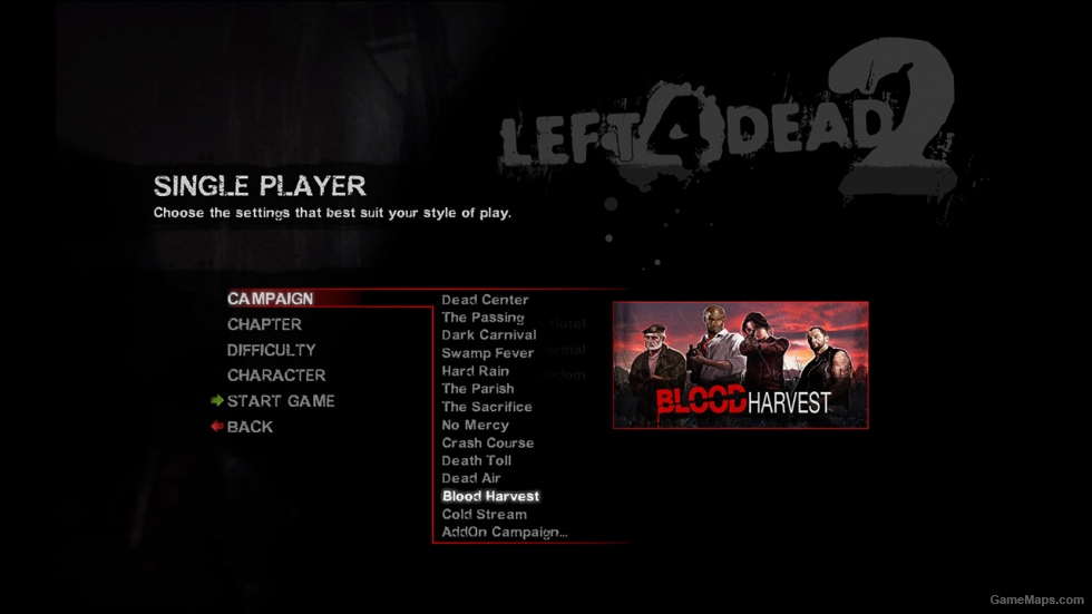 Game menu v.2.0 (Mod) for Left 4 Dead 2 - GameMaps.com