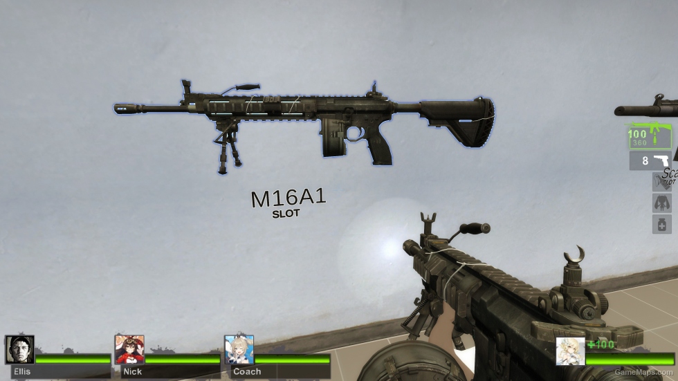 Ghosts M27 IAR [m16a2] (Mod) for Left 4 Dead 2 - GameMaps.com