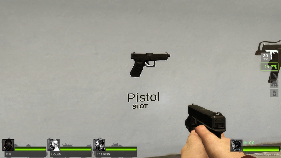 Glock 19 (remake) v3 (Dual pistols) [Sound fix Ver] (Mod) for Left 4 ...
