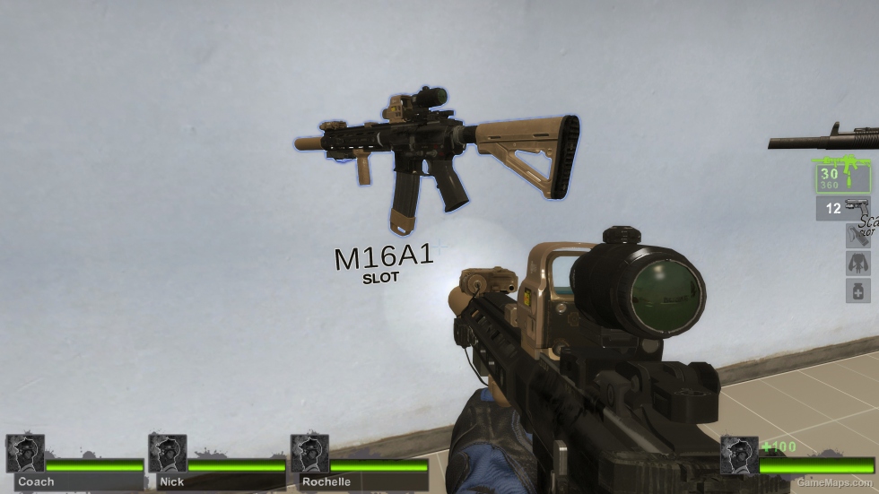 HK416 MOD 3 (M16A2) v2 [Sound fix Ver] (Mod) for Left 4 Dead 2 ...