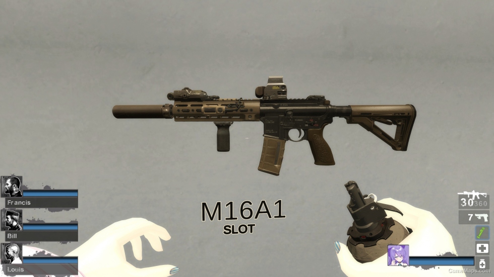HK416A5-SMR (Replace M16) v12 (Mod) for Left 4 Dead 2 - GameMaps.com