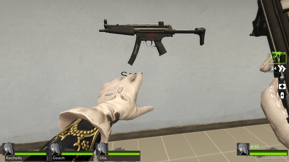HK MP5 (Desert Rifle) MP5A5 (Mod) for Left 4 Dead 2 - GameMaps.com