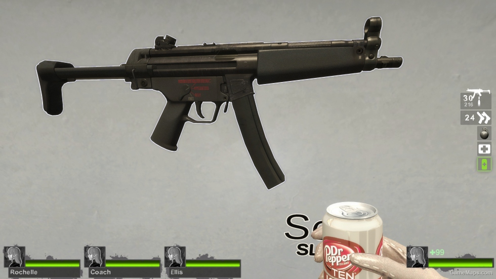 HK MP5 (Desert Rifle) MP5A5 (Mod) for Left 4 Dead 2 - GameMaps.com
