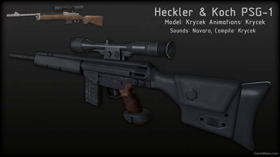 HK PSG-1 for hunting carbine (Mod) for Left 4 Dead 2 - GameMaps.com