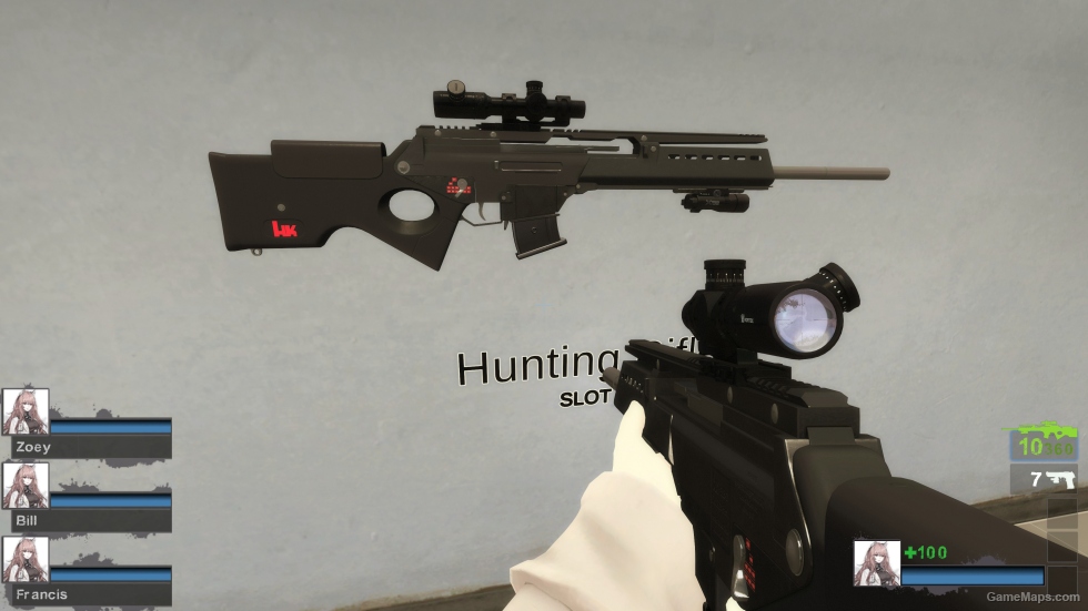 HK SL8-1 (Hunting rifle) [request] (Mod) for Left 4 Dead 2 - GameMaps.com