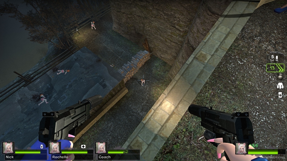 HK USP Match 45 Black Suppressed [Add Gun Sound Ver] (Mod) for Left 4 ...