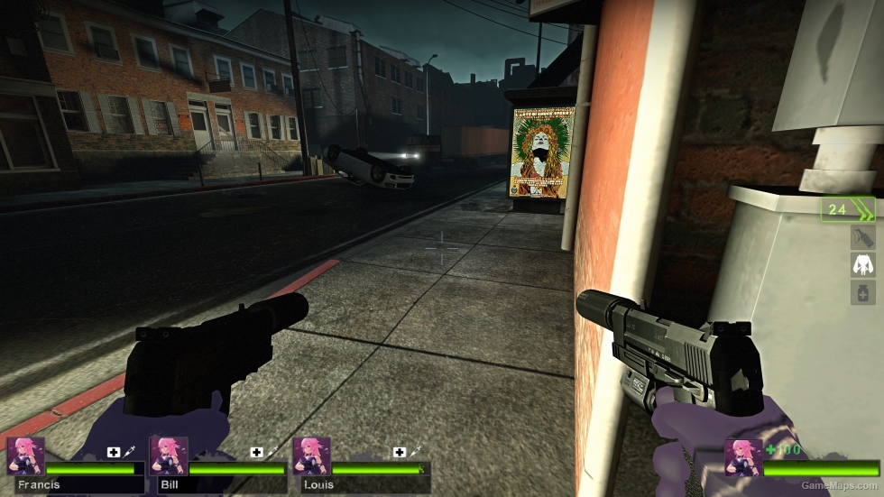 HK USP Match 45 Black Suppressed [Add Gun Sound Ver] (Mod) for Left 4 ...