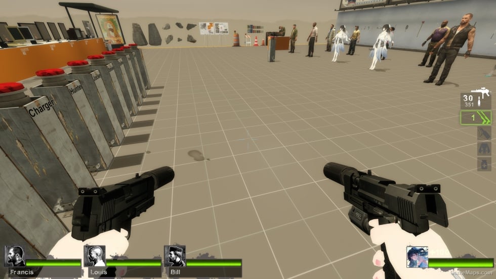 HK USP Match 45 Black Suppressed [Add Gun Sound Ver] (Mod) for Left 4 ...