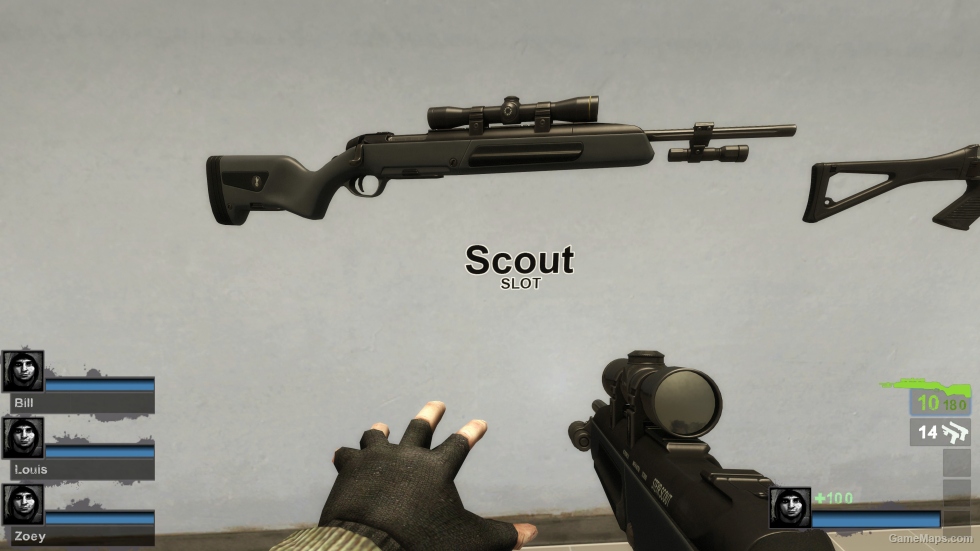 HQ MW Steyr Scout [request] (Mod) for Left 4 Dead 2 - GameMaps.com