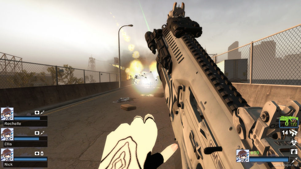 IW OSA (M16A2) Improved version of gun skin textures (Mod) for Left 4 ...