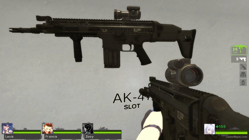 KF2 Scar-H Black [AKM] (request) (Mod) for Left 4 Dead 2 - GameMaps.com