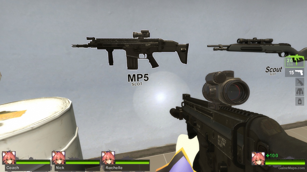 KF2 Scar-H Black (MP5N) (request) (Mod) for Left 4 Dead 2 - GameMaps.com