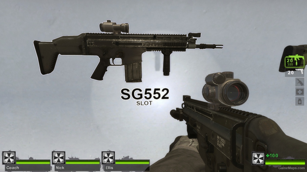 KF2 Scar-H Black (SG552) (request) (Left 4 Dead 2) - GameMaps