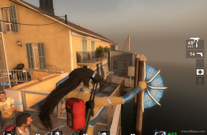 Kitana's steel fans (machete) (Mod) for Left 4 Dead 2 - GameMaps.com