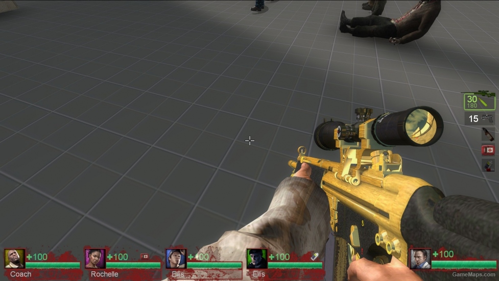 L4D2 Original Military Sniper Replace AWP (Mod) for Left 4 Dead 2 ...