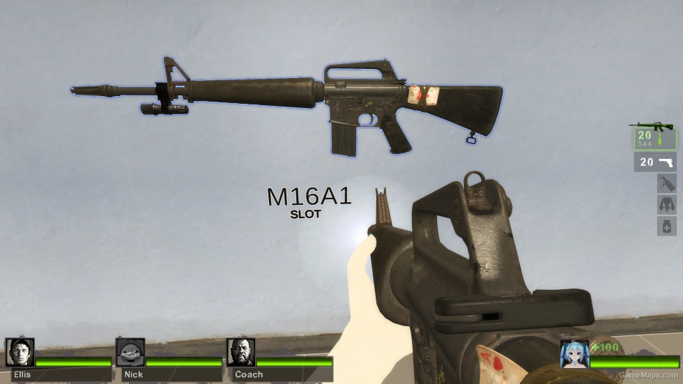 M16 From CODBO3 (MW 2019 animation) (M16A2) [request] (Mod) for Left 4 ...