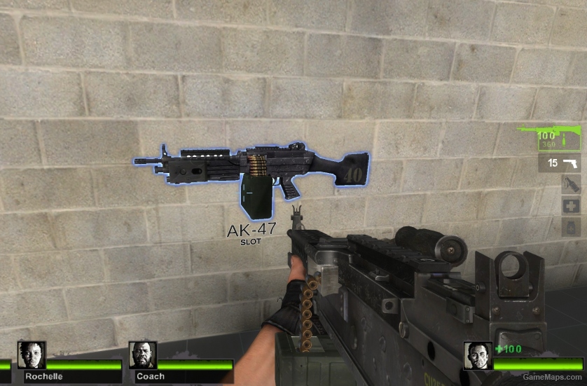 M240 replaces AK47 (Mod) for Left 4 Dead 2 - GameMaps.com