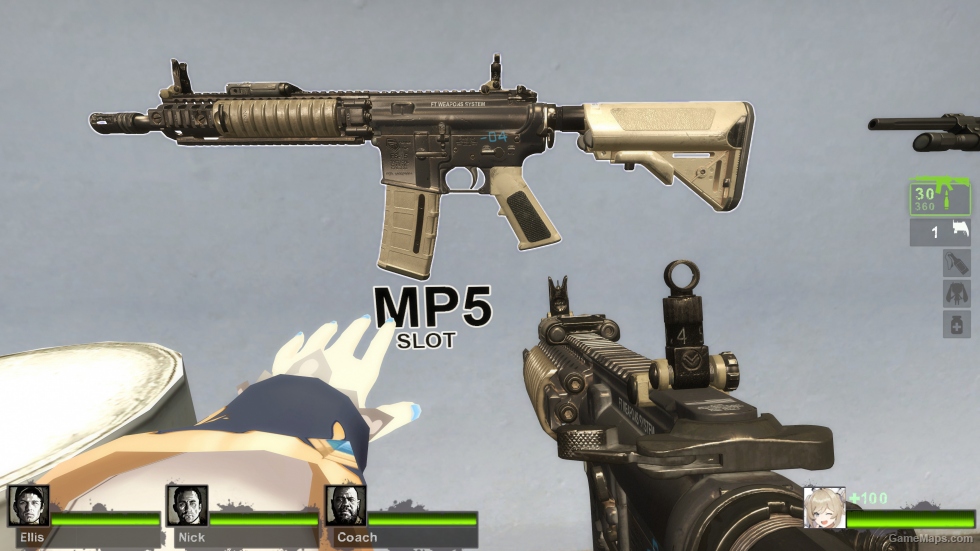 M4A1 - MK18 From CODMW 2019 v7 (MP5N) (request) (Mod) for Left 4 Dead 2 - GameMaps.com
