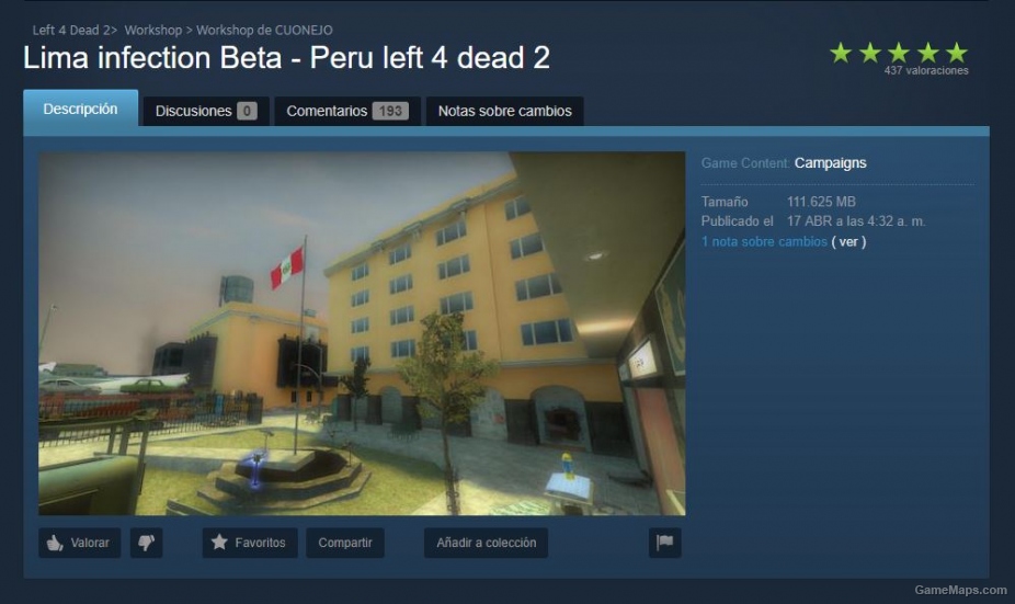 Mapa de Cuonejo Lima Infection (Map) for Left 4 Dead 2 - GameMaps.com