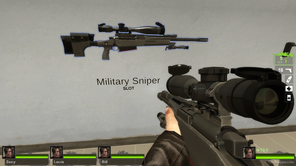 McMillan TAC-50 (Military Sniper) (Mod) for Left 4 Dead 2 - GameMaps.com