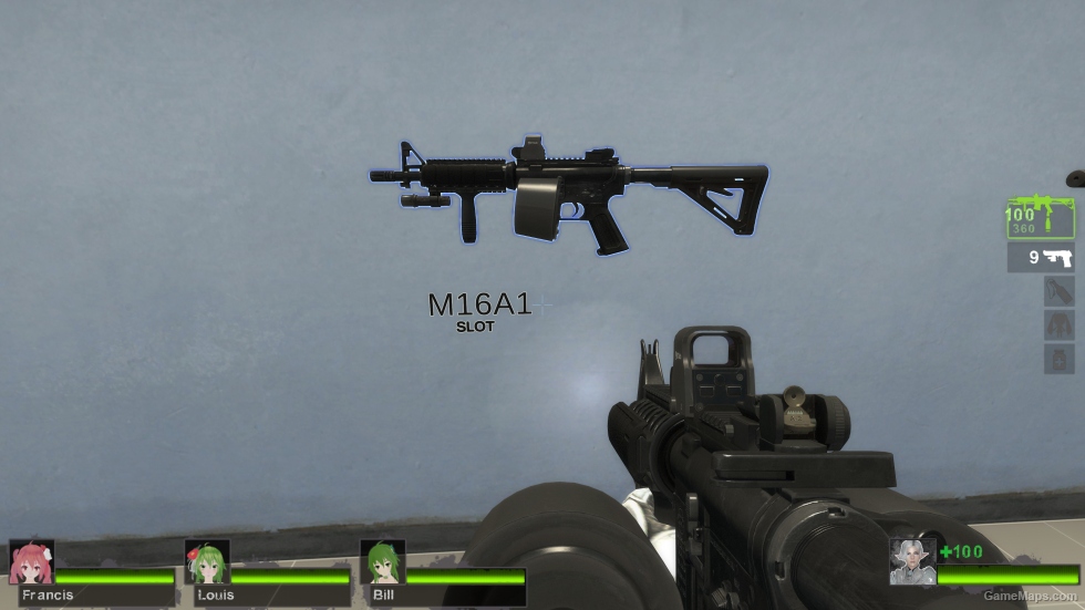 MK 18 Mod 0 with EOTech, Foregrip & Beta C-Mag [M16A2] (request) (Mod) for Left 4 Dead 2 ...