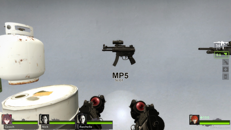 Morpheus's MP5K's[MP5N] (request) - secondary slot version (Mod) for Left 4 Dead 2 - GameMaps.com
