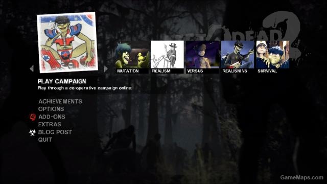 murdoc main menu icons (Mod) for Left 4 Dead 2 - GameMaps.com
