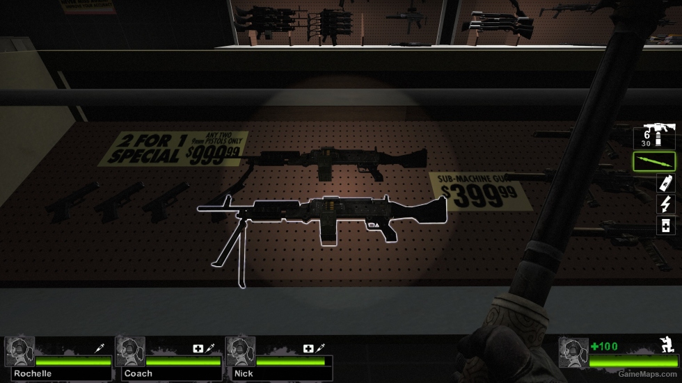 MW2 - Dark Metal M240B [uzi] (request) (Mod) for Left 4 Dead 2 ...