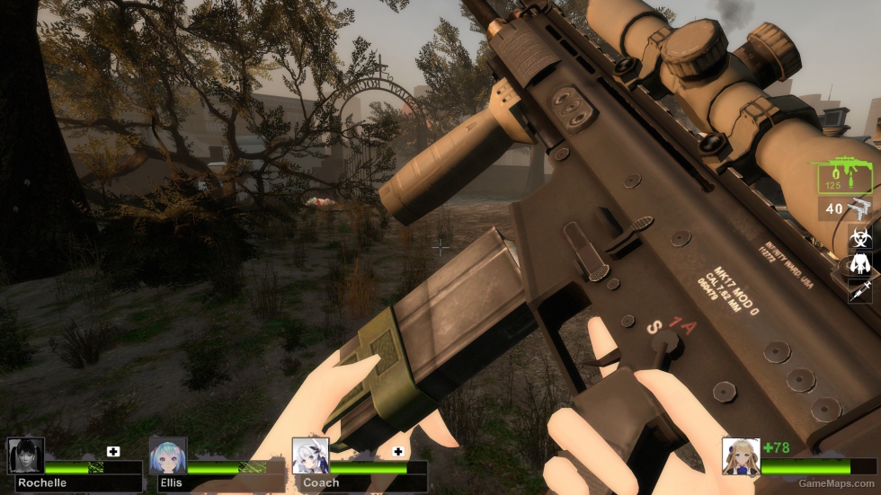 MW2 SCAR-H LB Black camo (FN MK 17 LB) [Military Sniper Rifle] (Mod ...