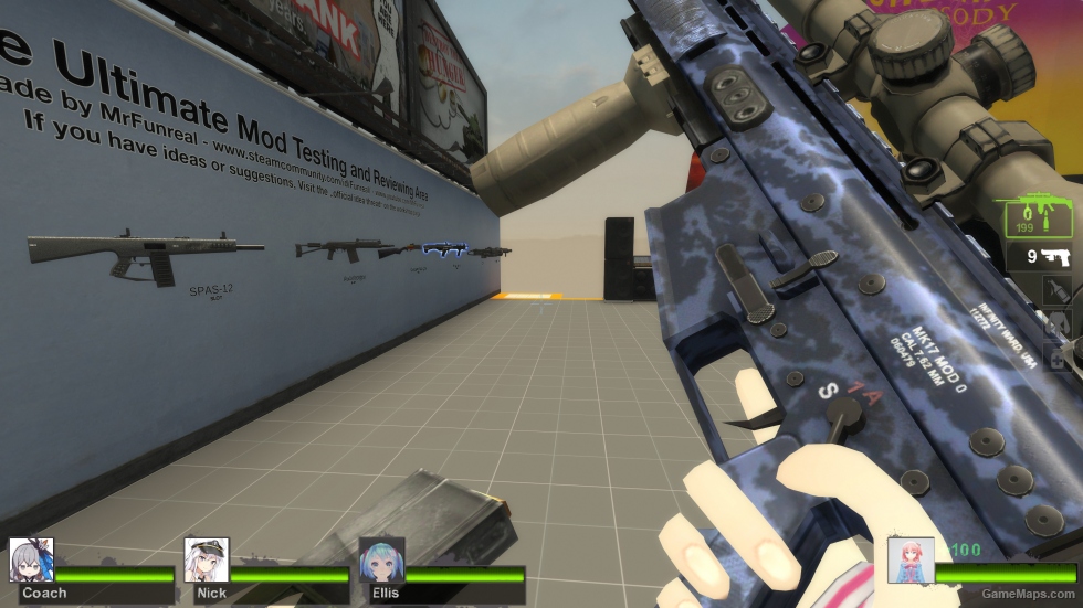 MW2 SCAR-H LB bluetiger camo (FN MK 17 LB) [Military Sniper Rifle] (Mod ...