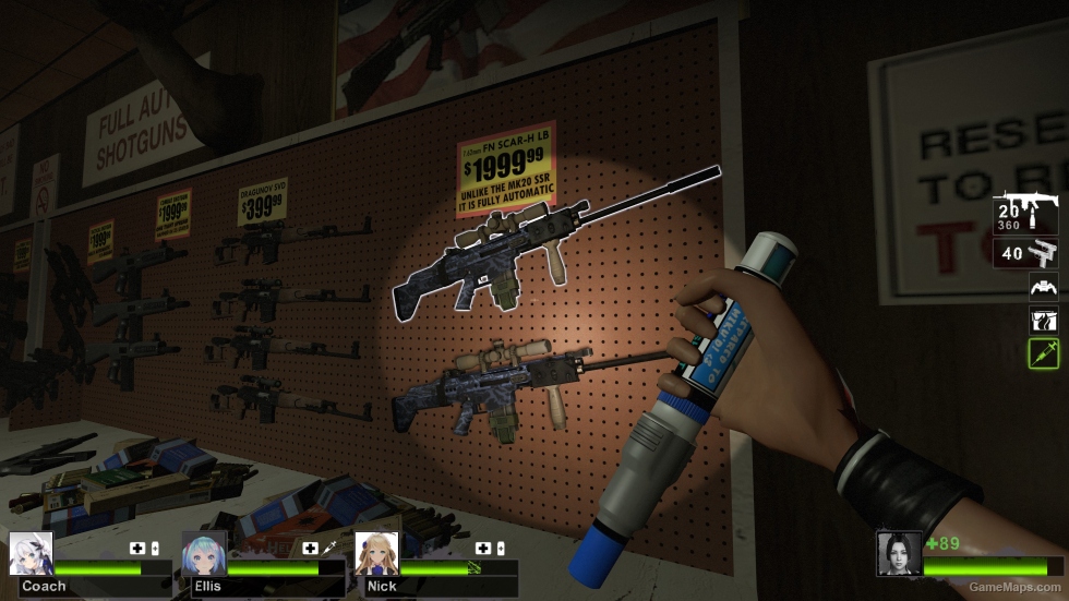 MW2 SCAR-H LB bluetiger camo (FN MK 17 LB) [Military Sniper Rifle] (Mod ...