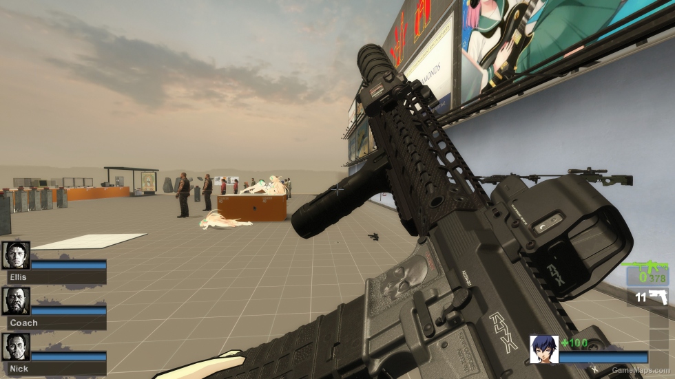 MWII CINDER M4-CUSTOM (All Black Skin) (M16A2) (Mod) for Left 4 Dead 2 - GameMaps.com