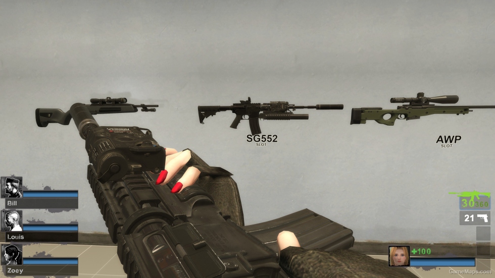 MWR M4A1 M203 (SG552) (request) (Mod) for Left 4 Dead 2 - GameMaps.com
