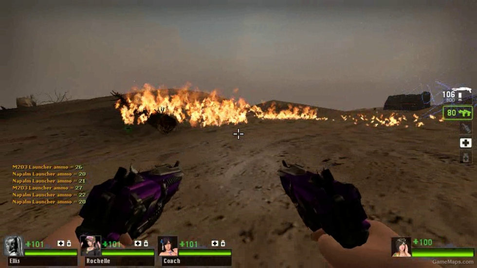 Napalm Launcher EX (Vscript) (Mod) for Left 4 Dead 2 - GameMaps.com
