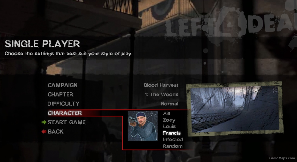 Odessa Cubbage replaces Francis (Mod) for Left 4 Dead 2 - GameMaps.com
