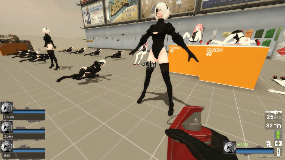 Only 2B Zoey Custom (request) (Mod) for Left 4 Dead 2 - GameMaps.com