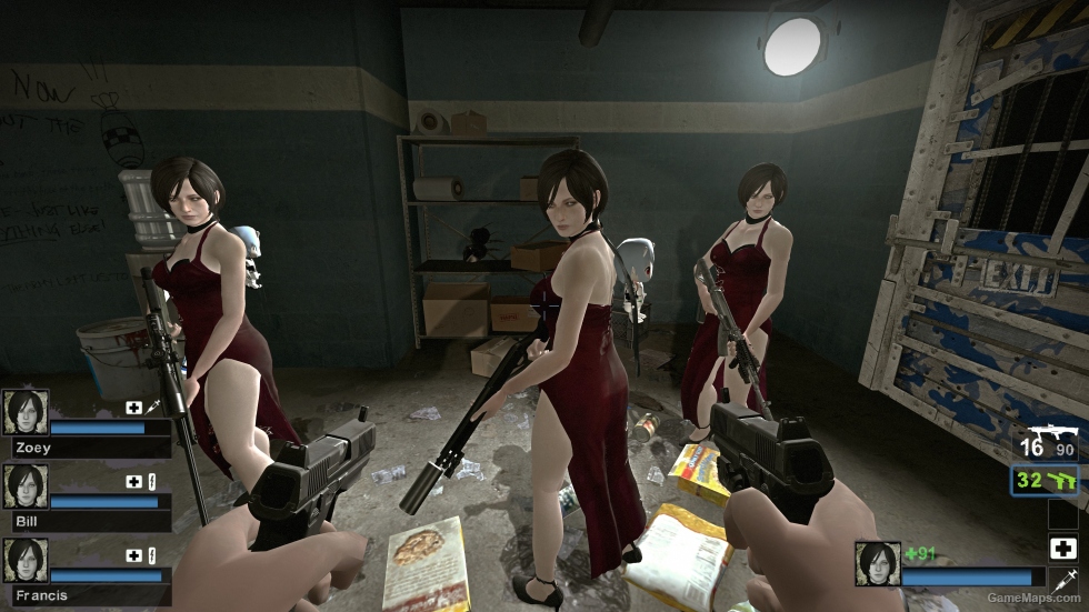Only Ada Wong RE4 LD Zoey [request] (Mod) for Left 4 Dead 2 - GameMaps.com