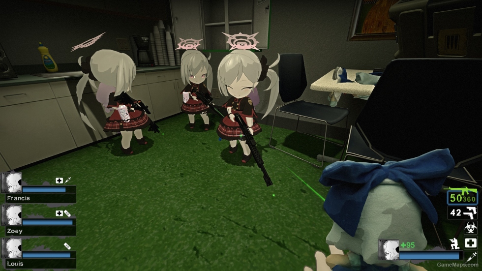 Only Asagi Mutsuki BA Zoey (request) (Mod) for Left 4 Dead 2 - GameMaps.com