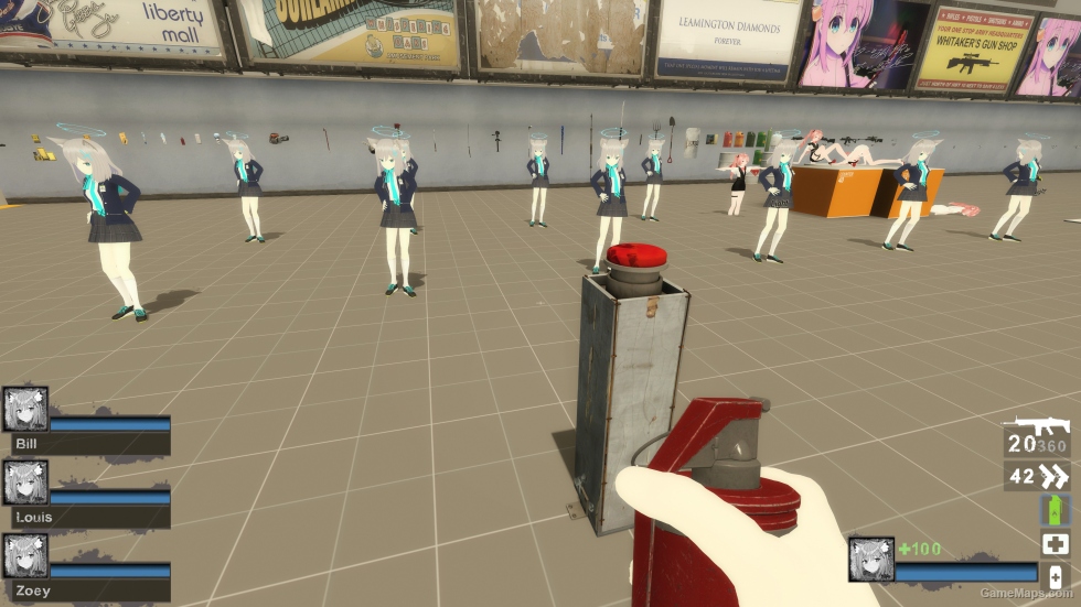 Only BA Sunaookami Shiroko Zoey [request] (Mod) for Left 4 Dead 2 - GameMaps.com