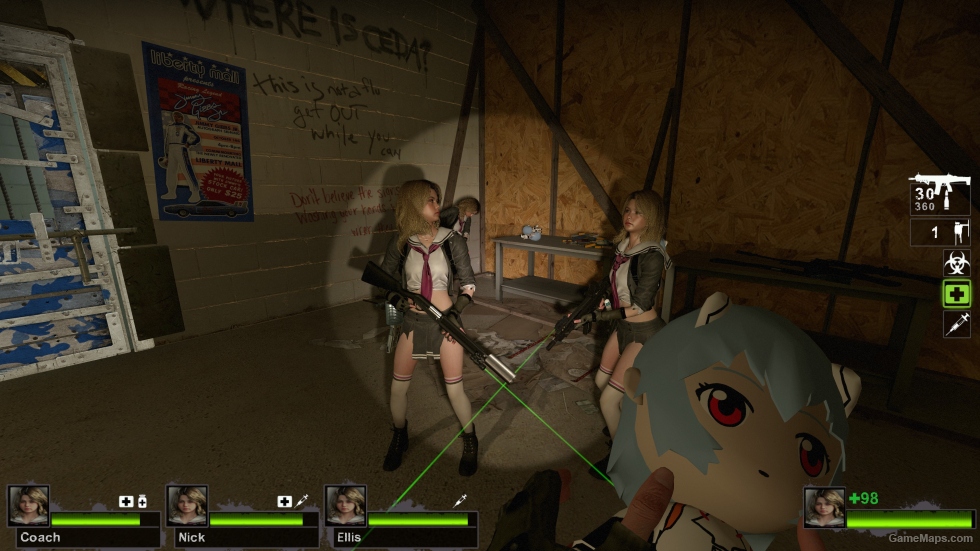 Only Becca Woollett SG Zoey (Mod) for Left 4 Dead 2 - GameMaps.com