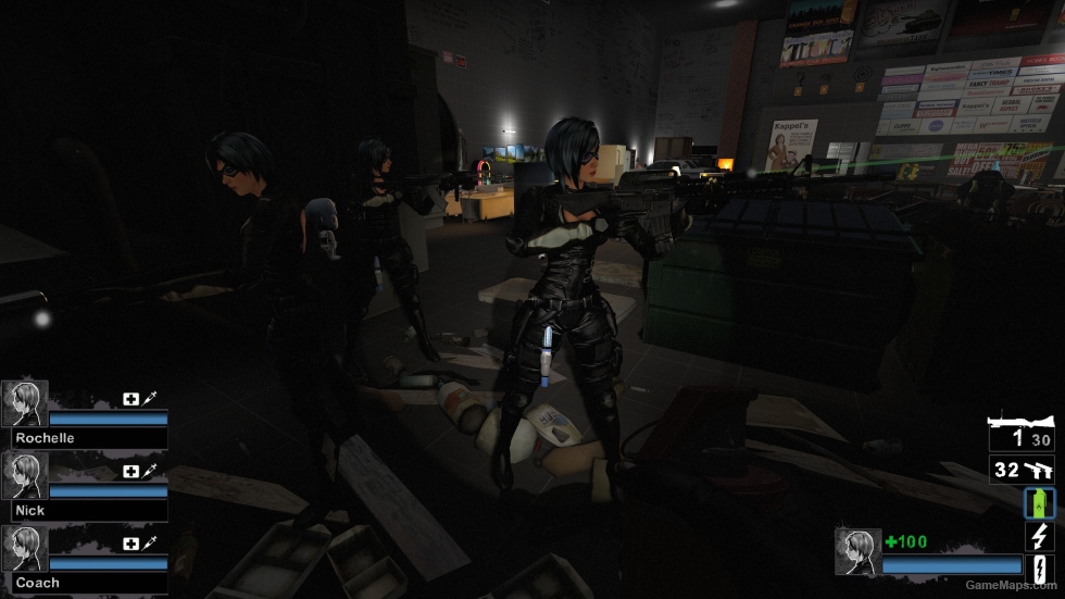 Only Black Cat AS2 Zoey (request) (Mod) for Left 4 Dead 2 - GameMaps.com