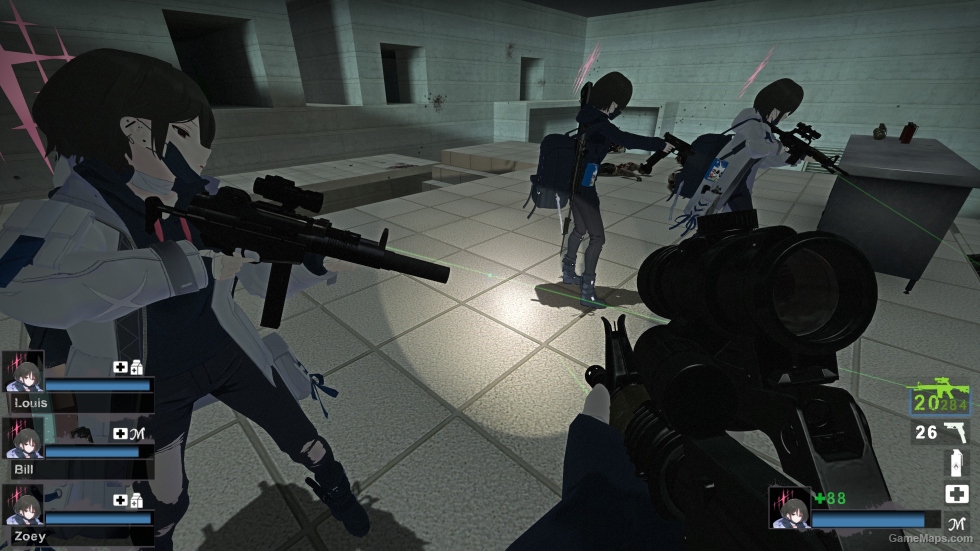 Only Blue archive Misaki (request) (Mod) for Left 4 Dead 2 - GameMaps.com