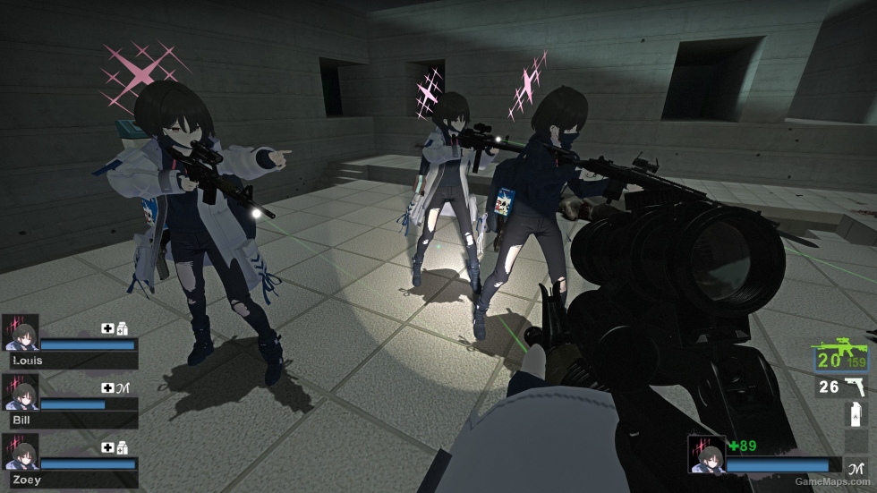 Only Blue archive Misaki (request) (Mod) for Left 4 Dead 2 - GameMaps.com