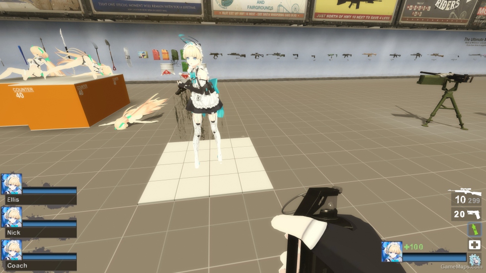 Only Blue Archive Toki Zoey (request) (Mod) for Left 4 Dead 2 - GameMaps.com