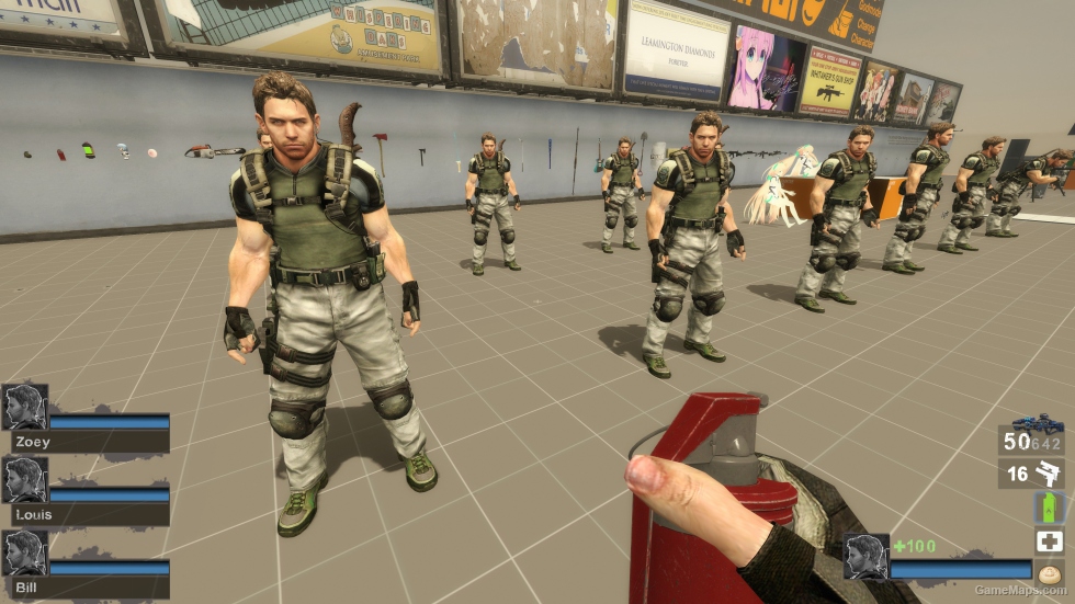 Only Chris Redfield RE5 (request) (Mod) for Left 4 Dead 2 - GameMaps.com