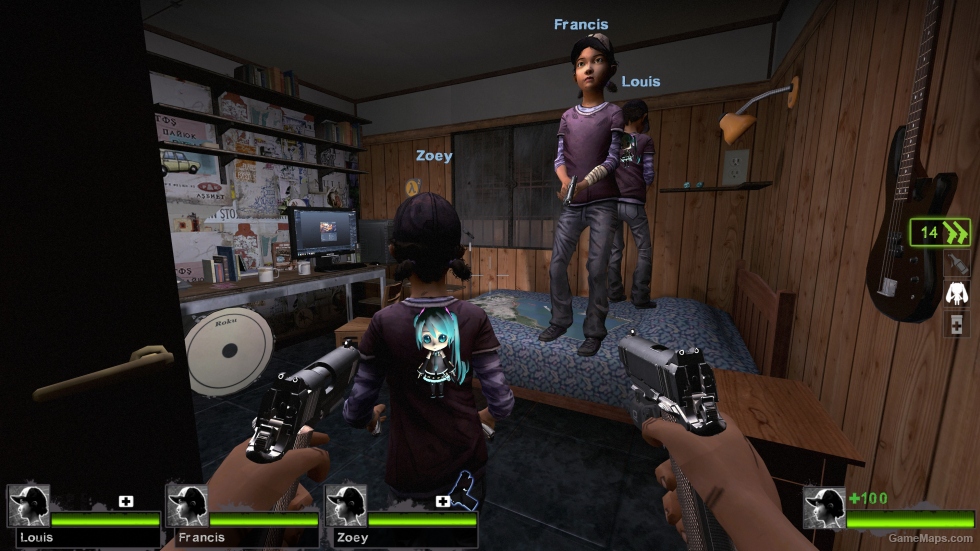 Only Clementine TWD Zoey (request) (Mod) for Left 4 Dead 2 - GameMaps.com