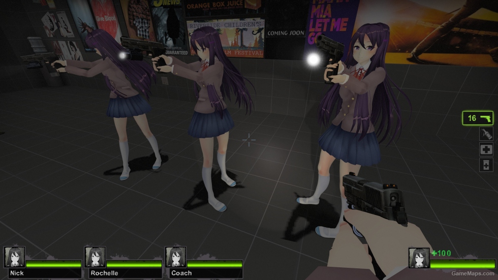 Only DDLC Yuri Zoey (request) (Mod) for Left 4 Dead 2 - GameMaps.com