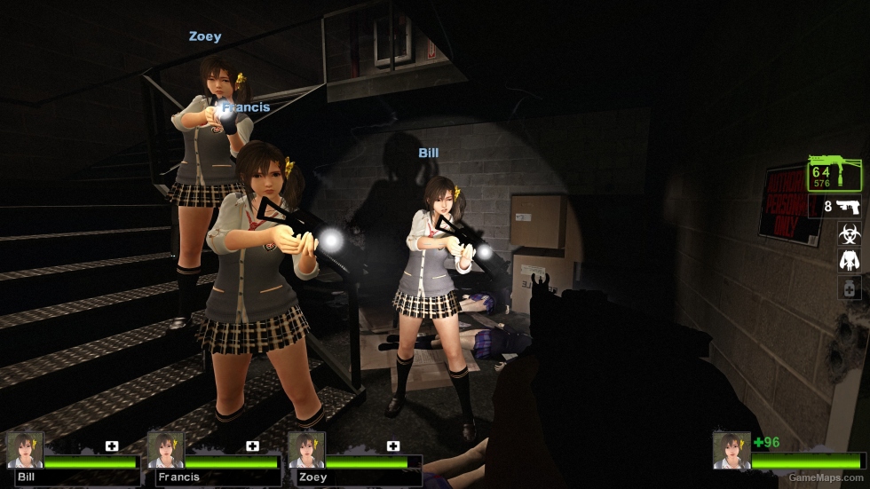 only doa xvv misaki school zoey (request) (Mod) for Left 4 Dead 2 ...