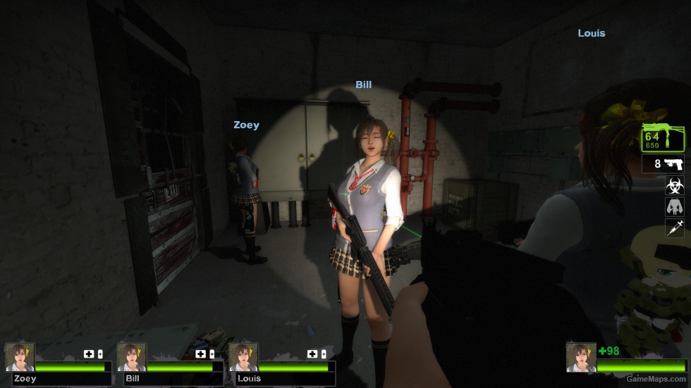 only doa xvv misaki school zoey (request) (Mod) for Left 4 Dead 2 ...